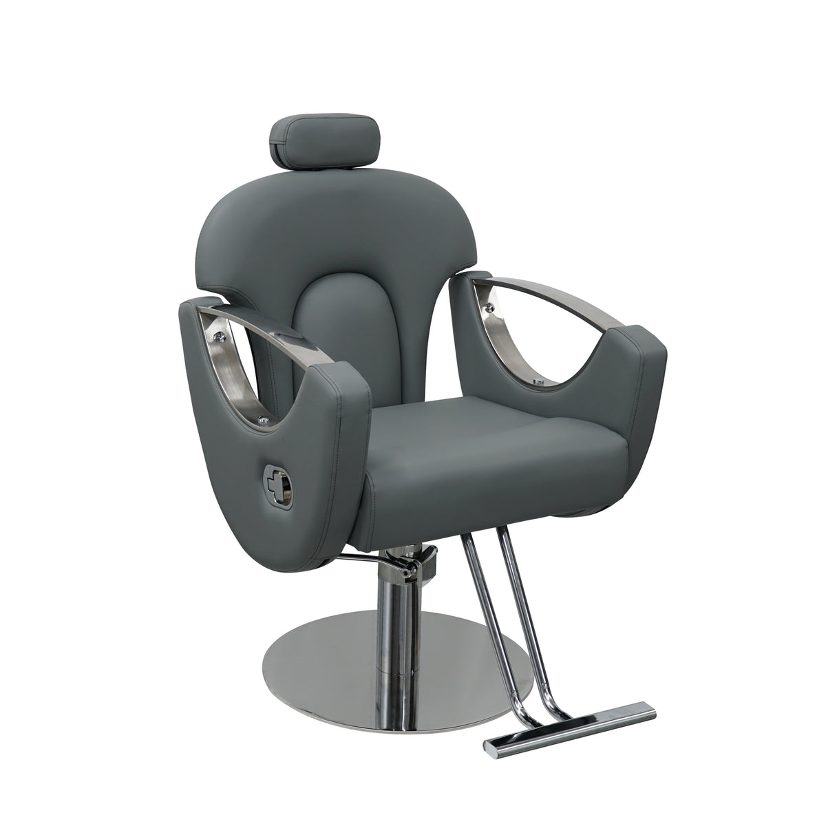 Supreme stylist & brow chair - Reclining| Grey & Silver – i-Spa