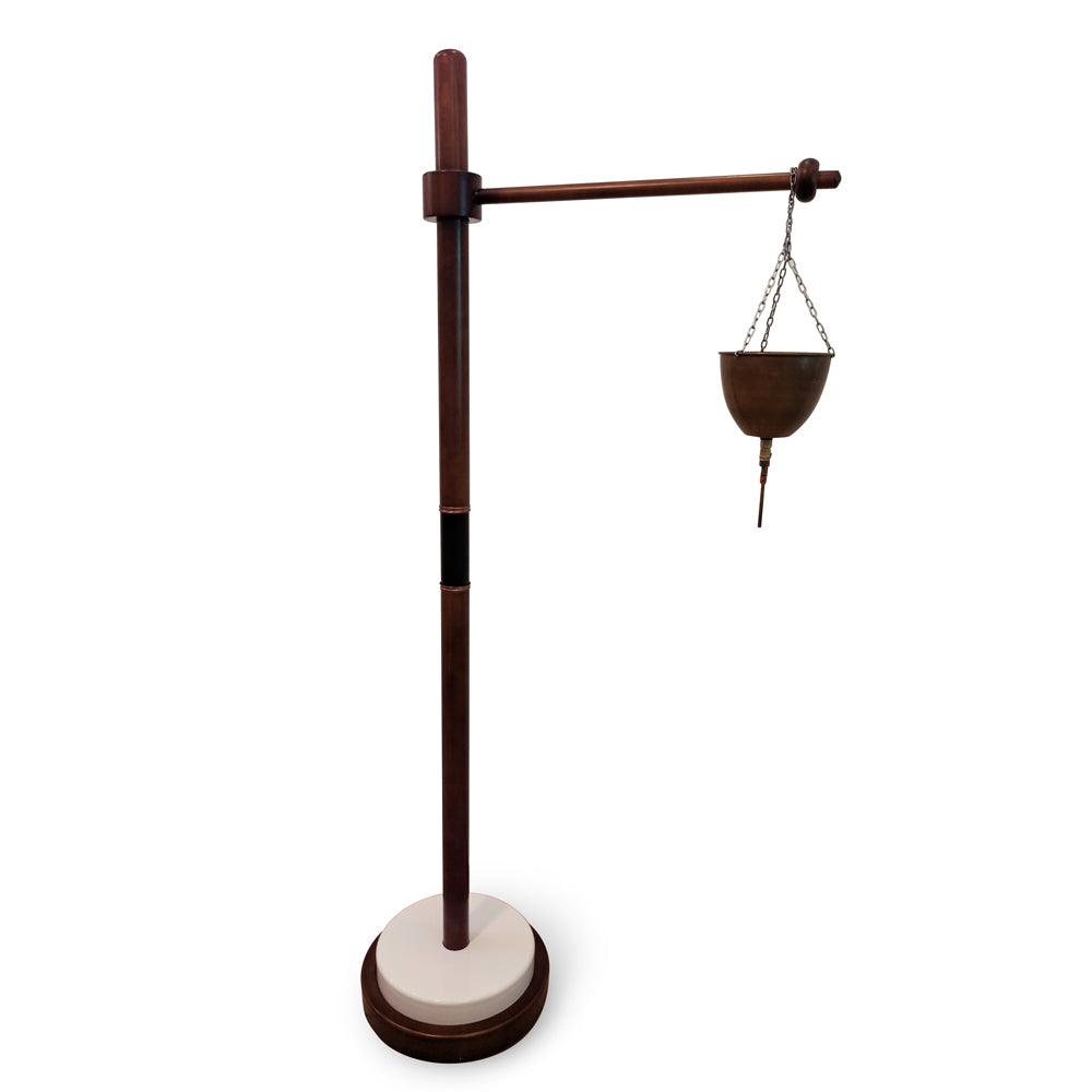 Modern Shirodhara Stand & Ayurveda Oil Vessel – i-Spa