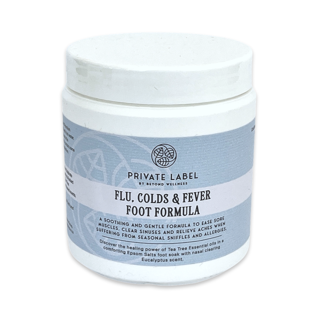 Private Label | Flu, Colds & Fever Foot Formula Soak 500g Tub – i-Spa