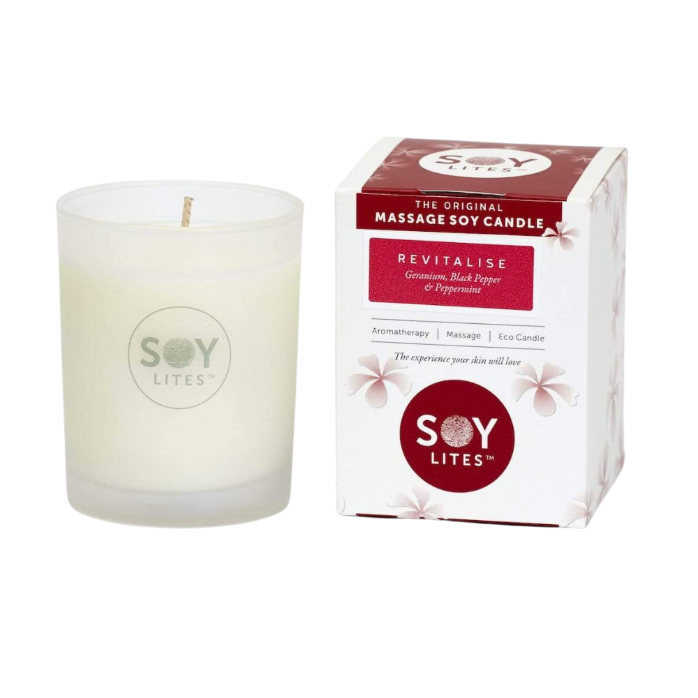 SoyLites | Revitalise Massage Tumbler Candle 220ml – i-Spa