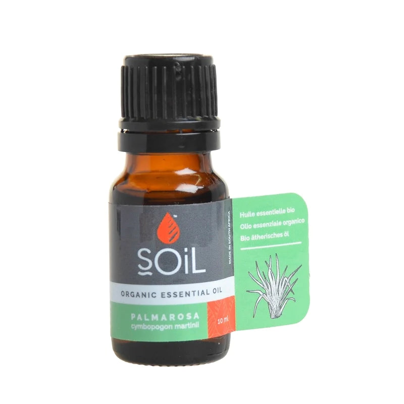 SOiL Organic Palmarosa Essential Oil 10ml - i-Spa
