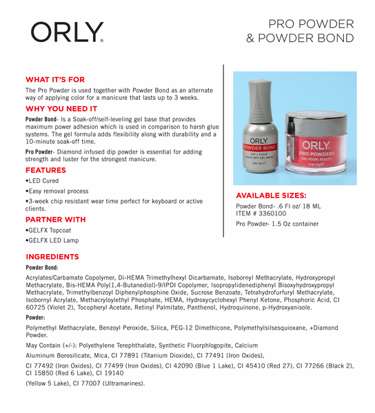 ORLY Pro Powders | Monroe's Red - i-Spa