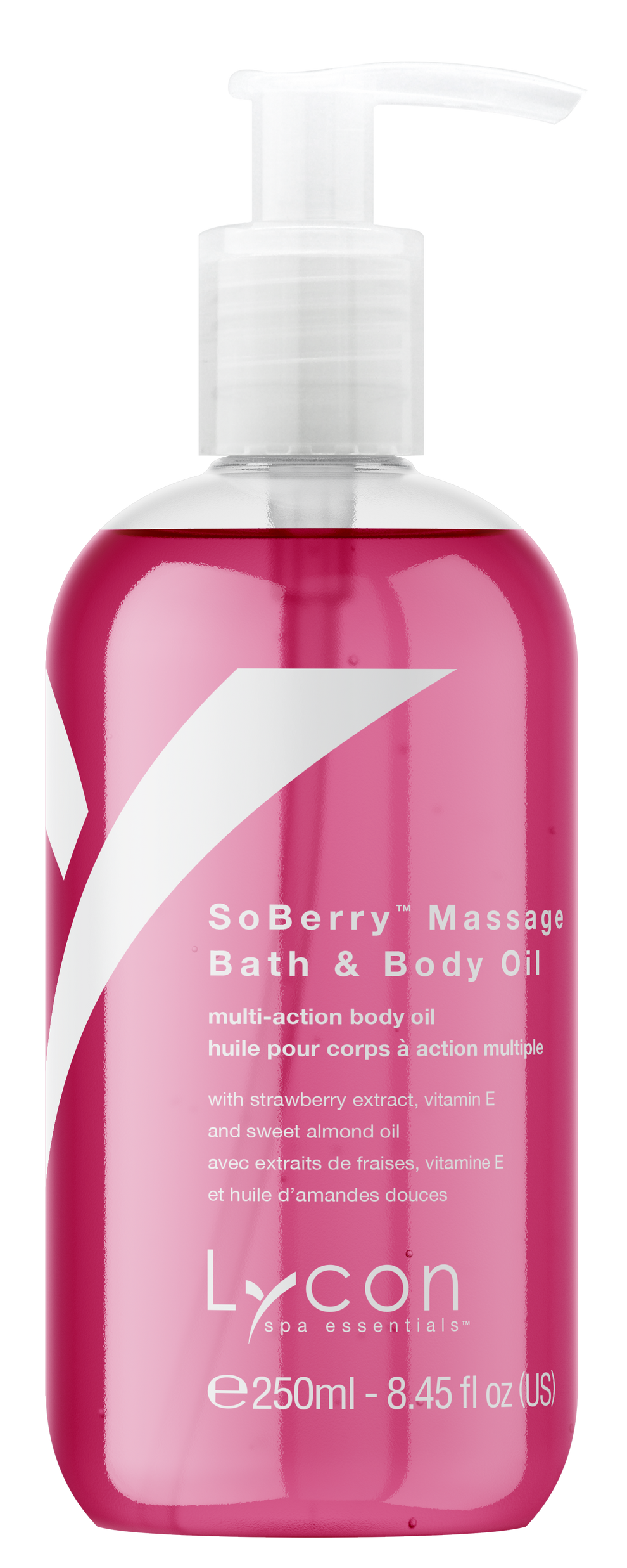 Lycon SoBerry Massage, Bath & Body Oil 250ml – i-Spa