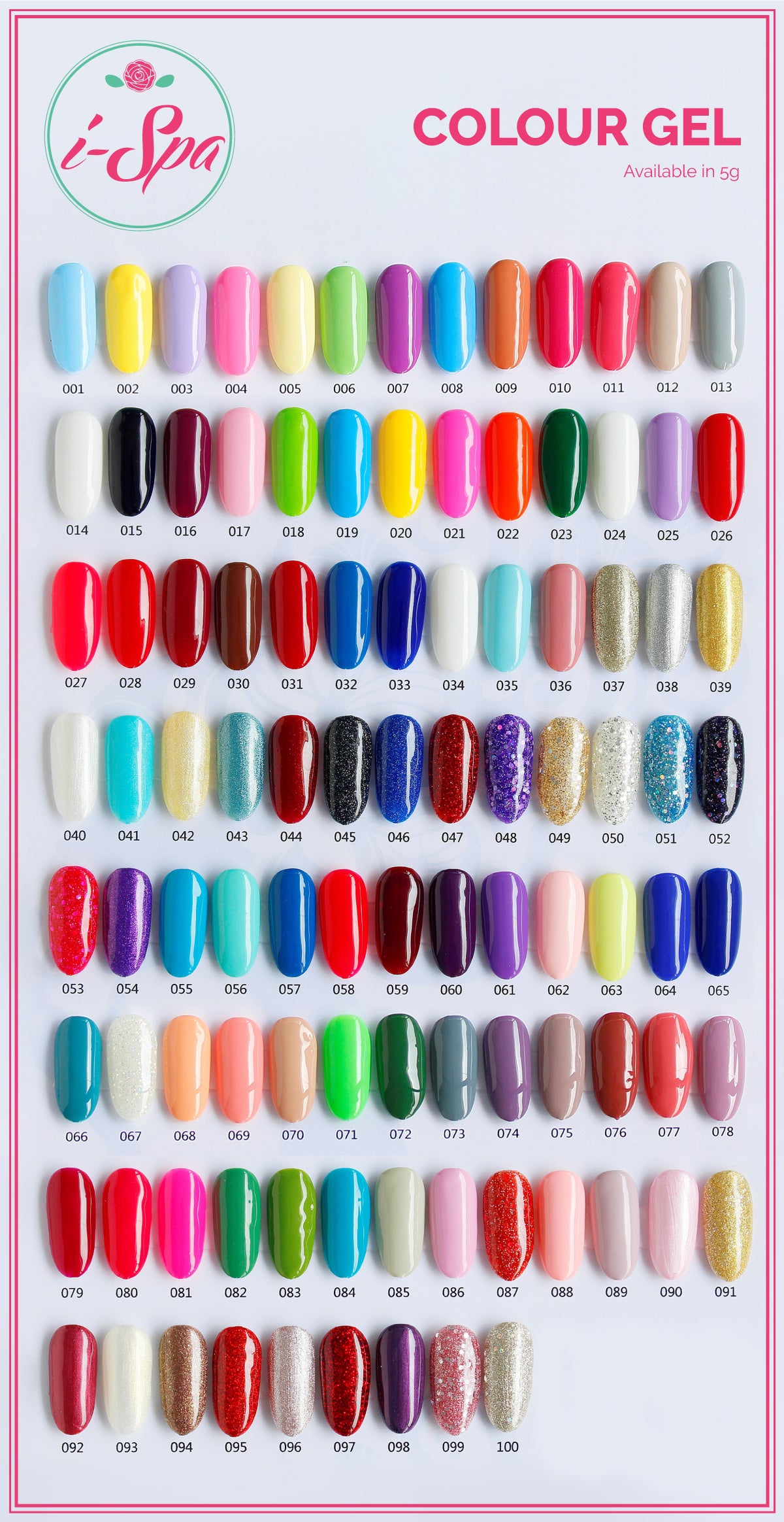 Painting gel 5g pots | 100 Colour options – i-Spa