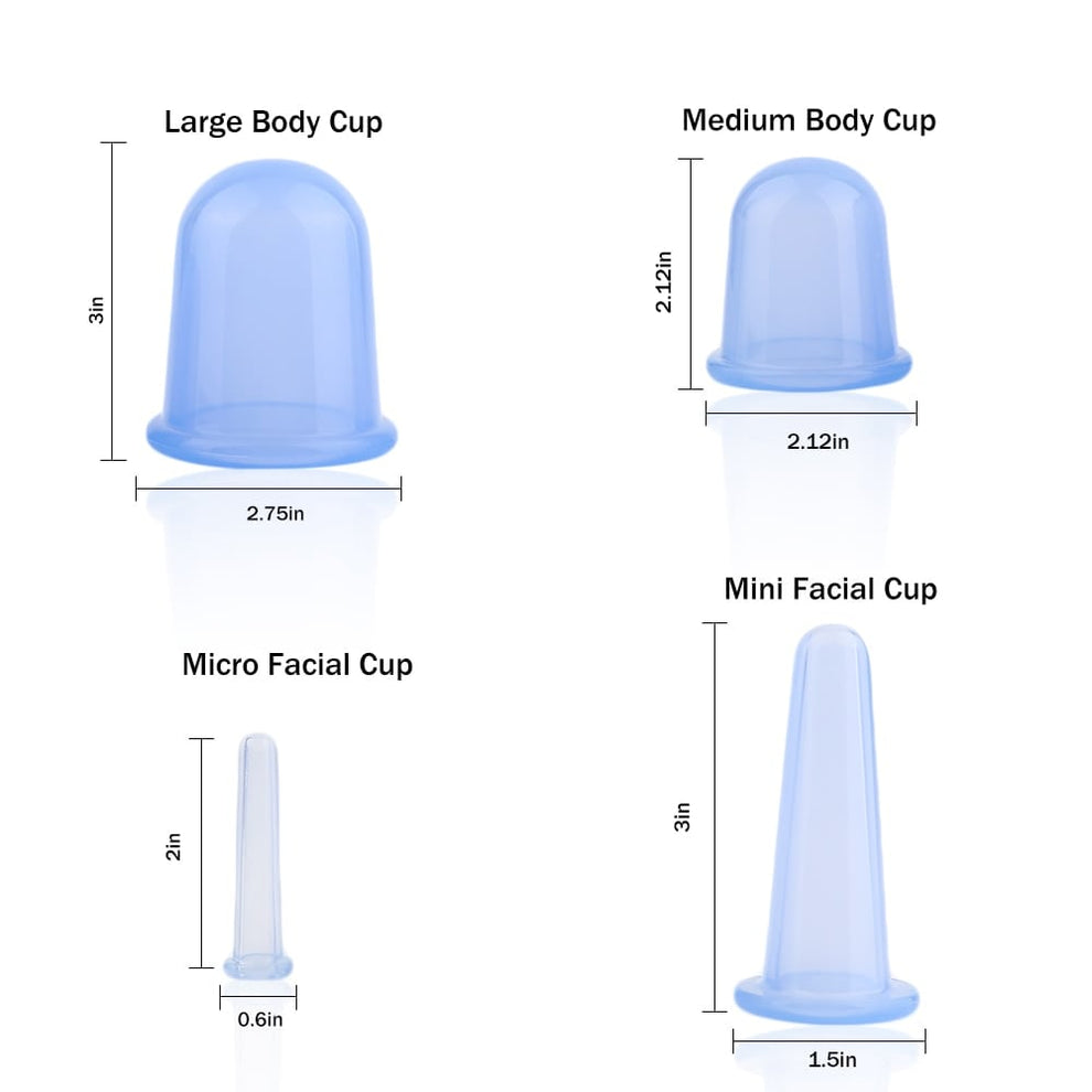 Silicone Cupping Set | 7pc BLUE – i-Spa