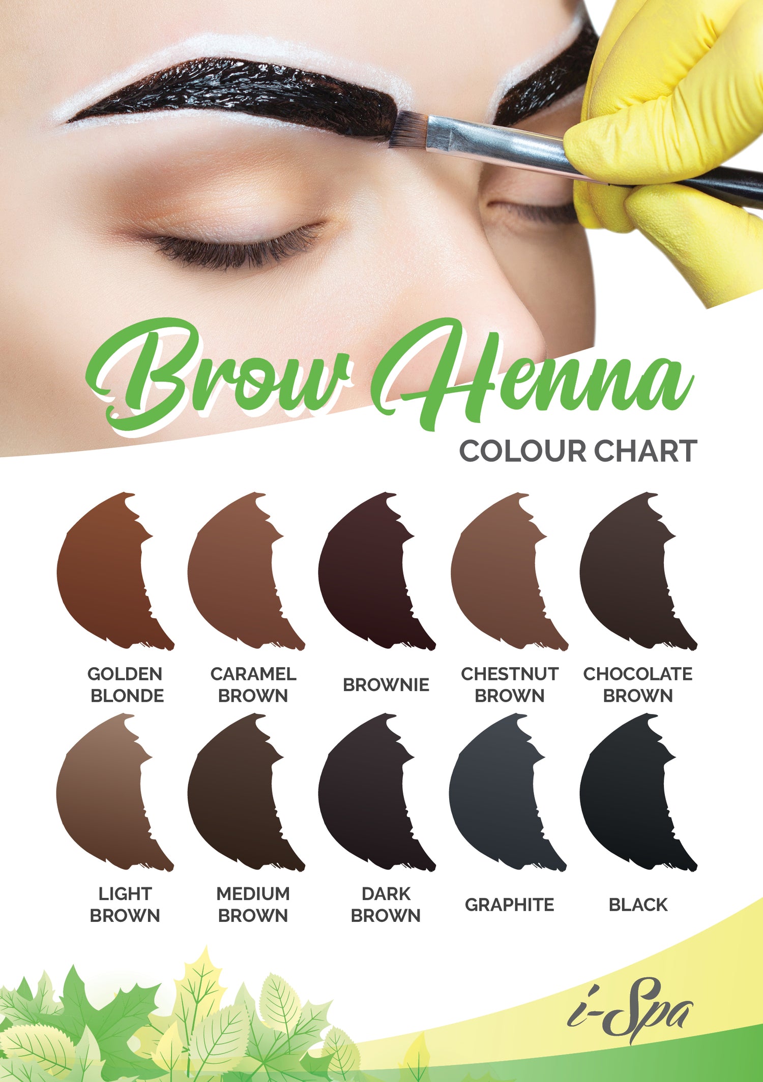 Brow Henna Powder Shades | 11 Shade Options – i-Spa