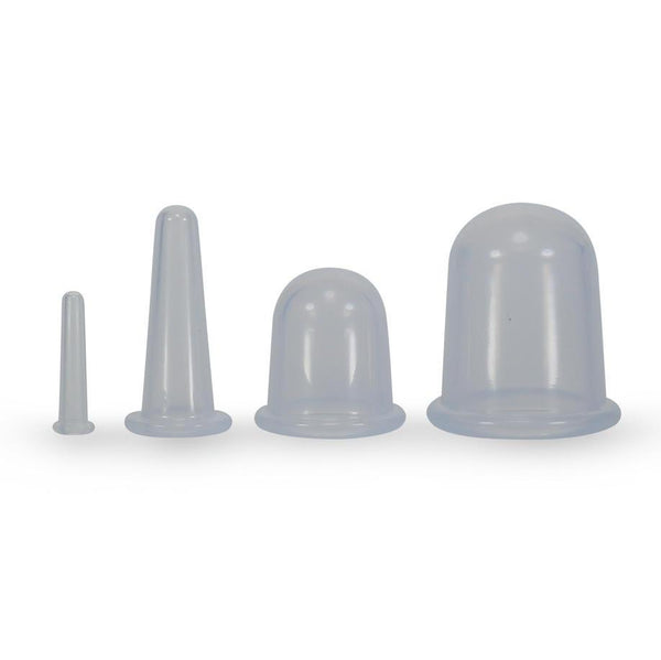 Silicone Cupping Set | 4 pc Transparent - i-Spa