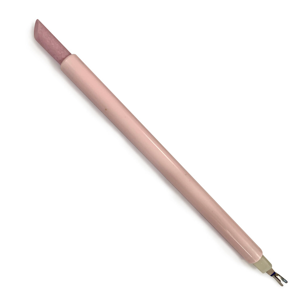 Dual end Pink Cuticle Stone with Cutter – i-Spa