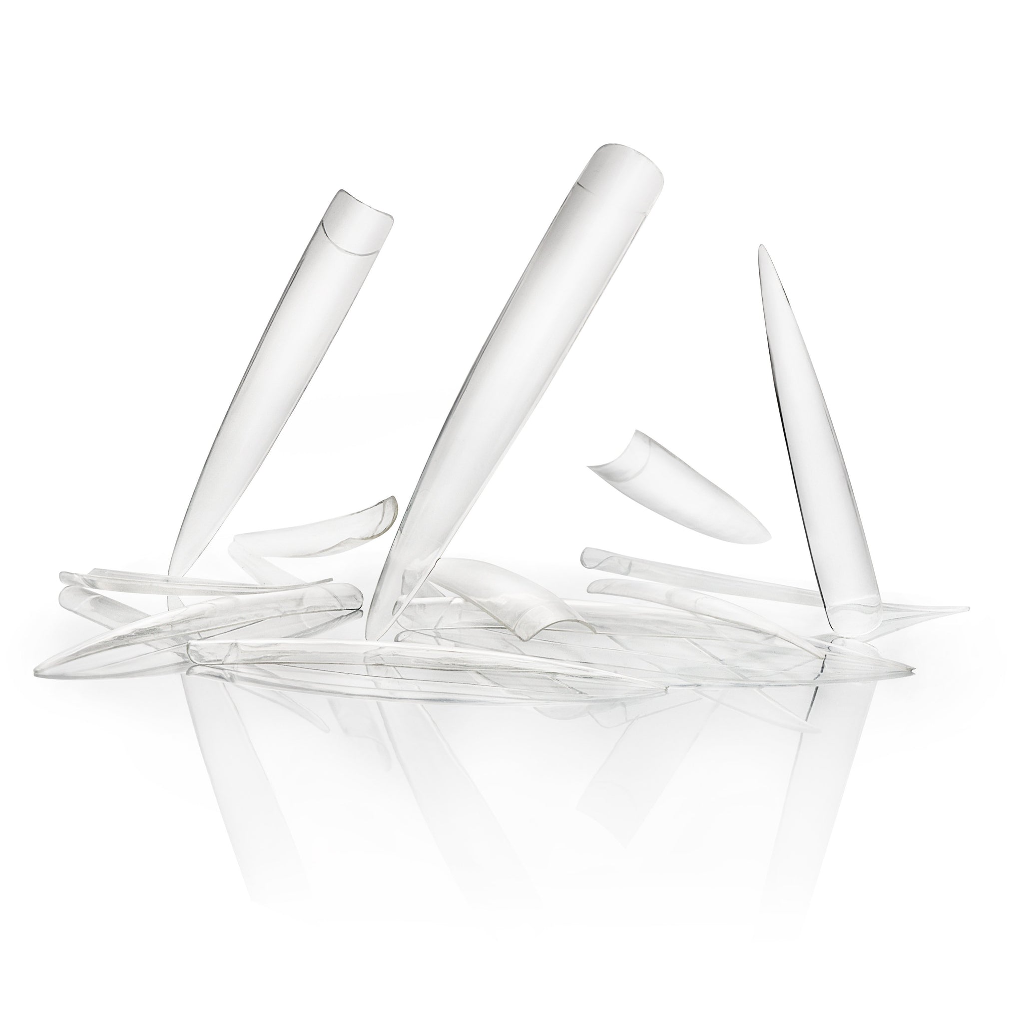 Clear stiletto fantasy tips 10pc - i-Spa