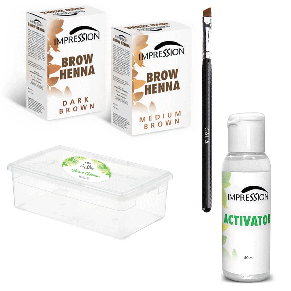 Brow Henna Mini Starter Kit – i-Spa