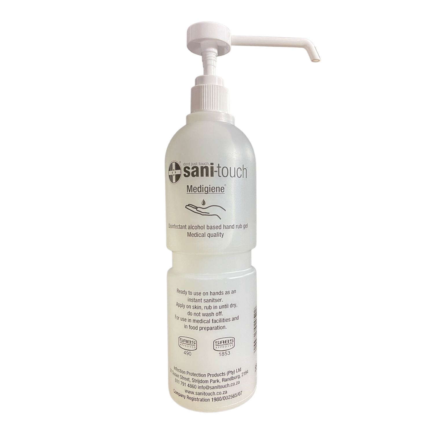 Sani-touch Medigiene Hand sanitiser | 500ml Gel – i-Spa
