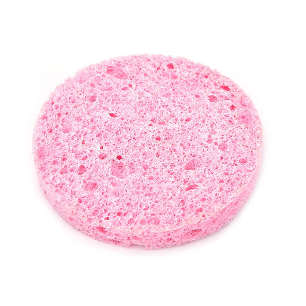 Cellulose Pink Compressed Sponge | 1 Pair – i-Spa