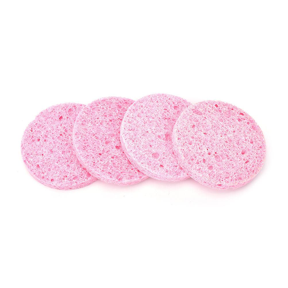 Cellulose Pink Compressed Sponge | 1 Pair – i-Spa