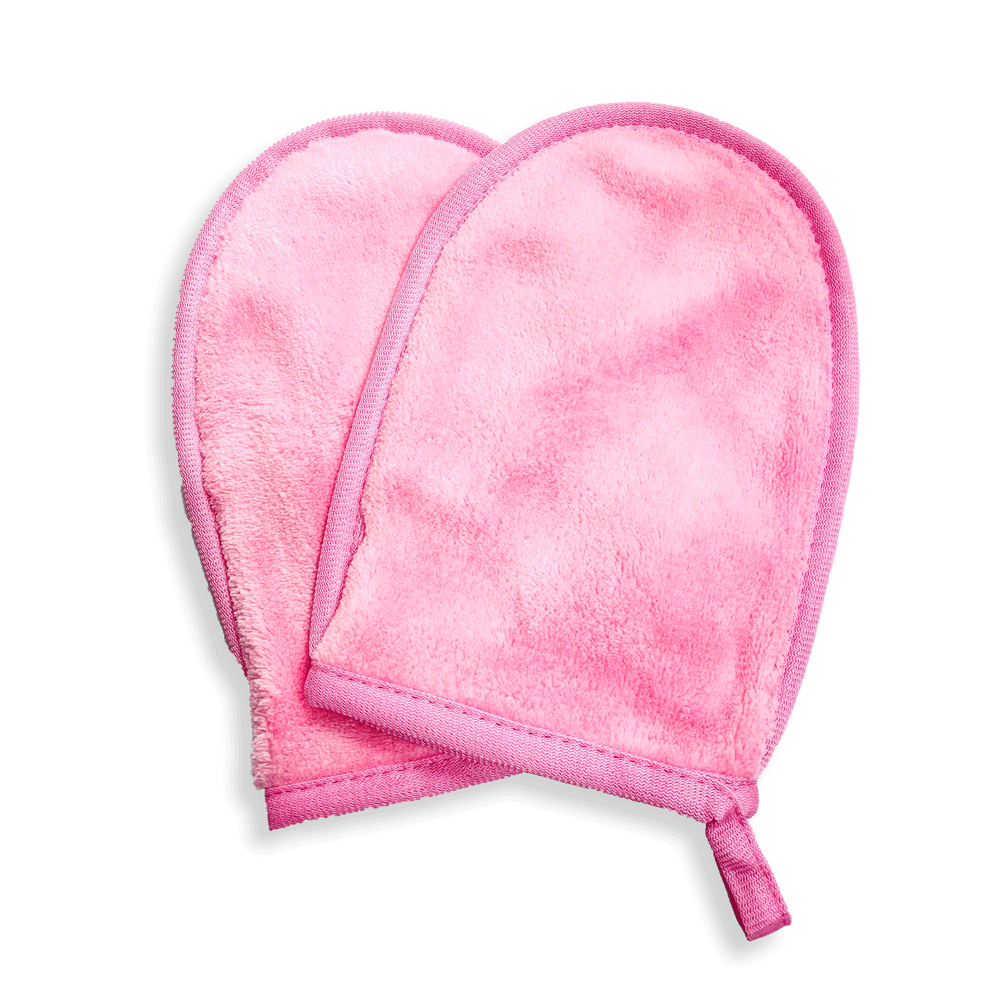 Candy pink Super Soft Microfiber Mittens (Pair) – i-Spa