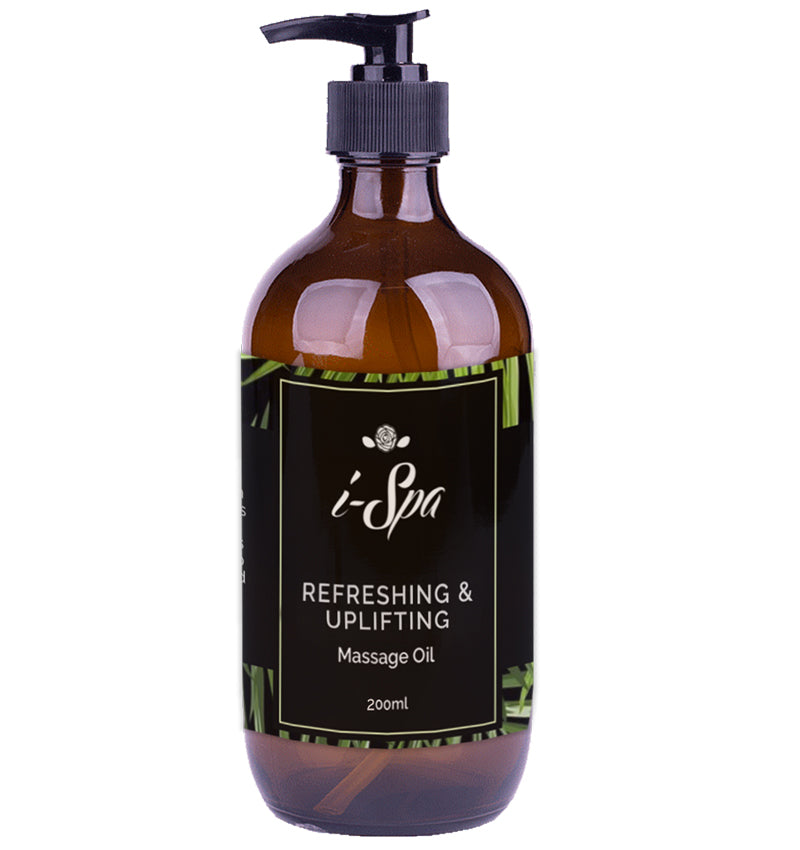 Refreshing & Uplifting massage oil 200ml – i-Spa