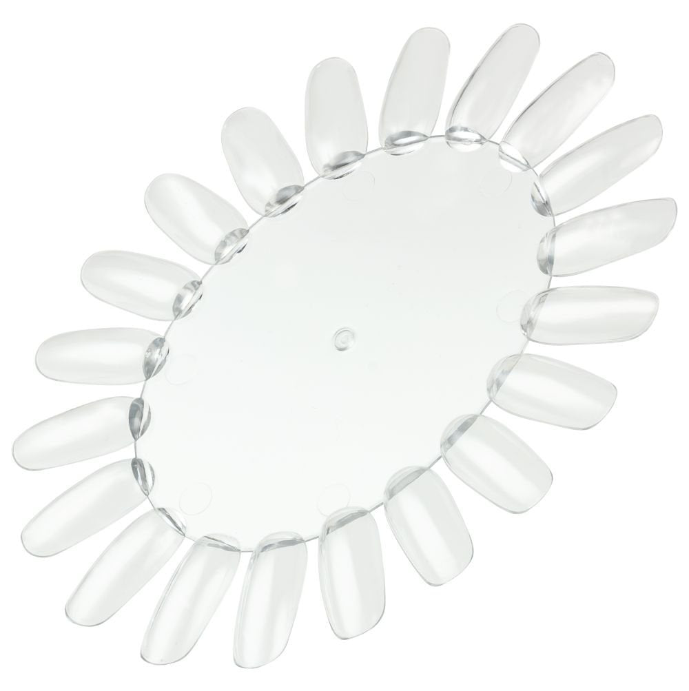 Nail colour display round - 20 nails | CLEAR – i-Spa