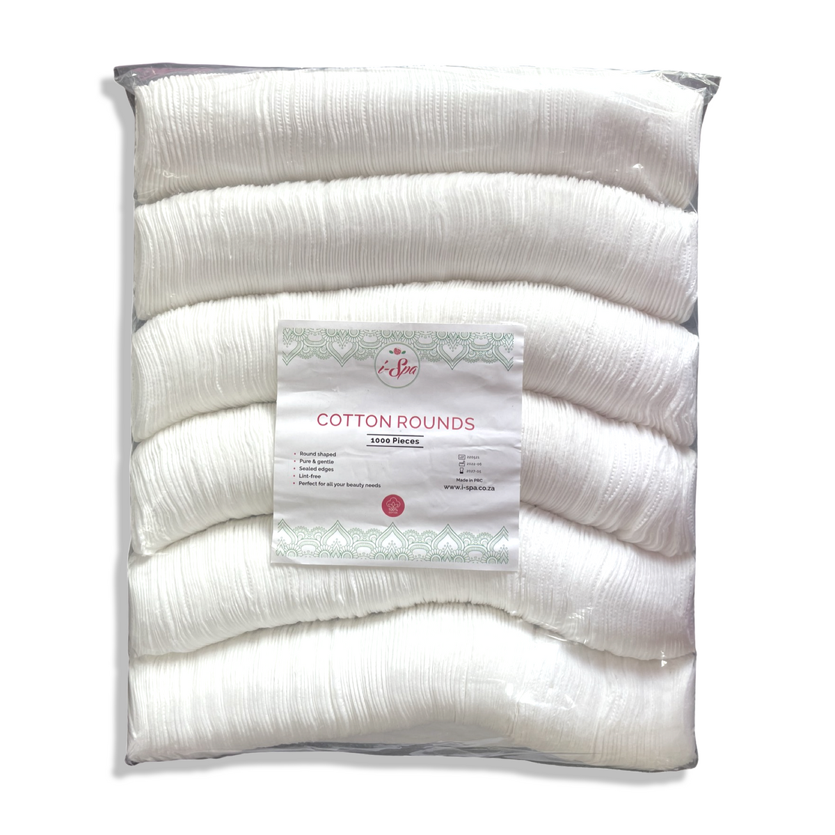 Cotton Rounds Bulk Pack | 1000pc – i-Spa