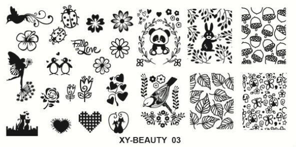 Stamping plates (XY-BEAUTY) – i-Spa