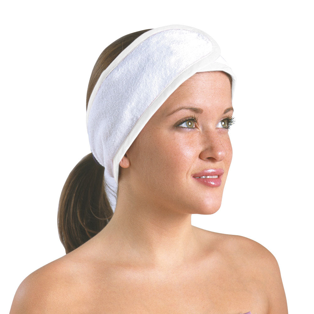 White microfiber headband – i-Spa