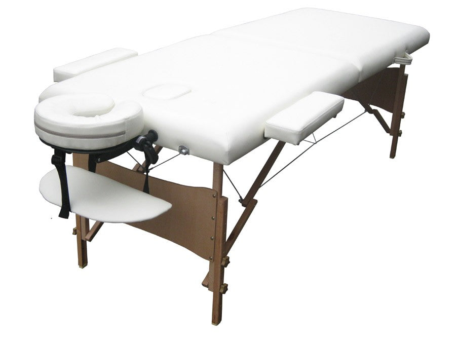 Portable Deluxe Massage Bed - Black / White – i-Spa